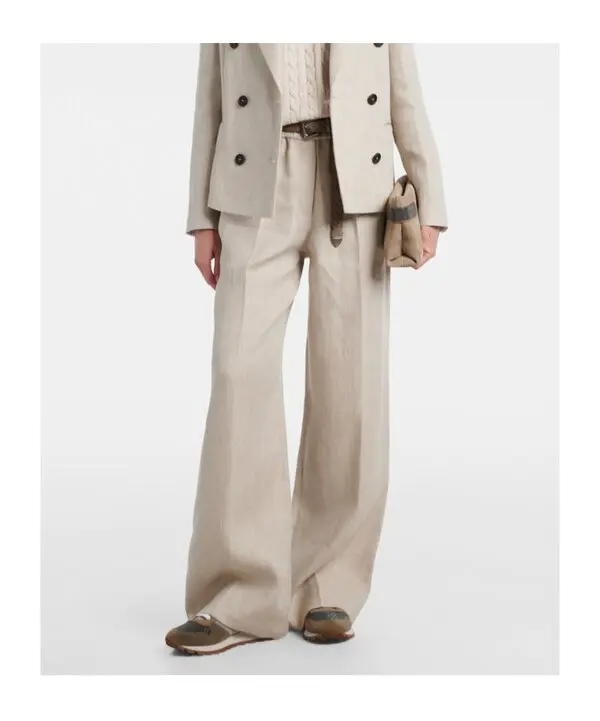 Brunello Cucinelli Monili Suede-trimmed Sneakers