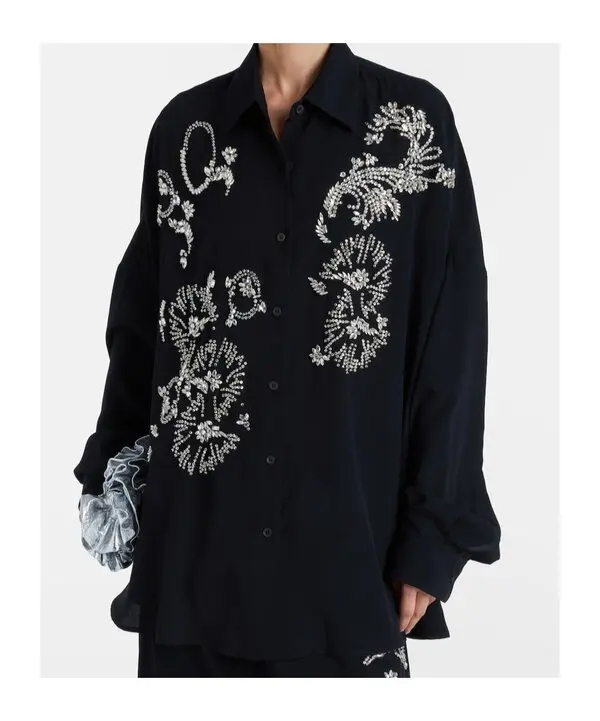 Dries Van Noten Oversized Embellished Shirt