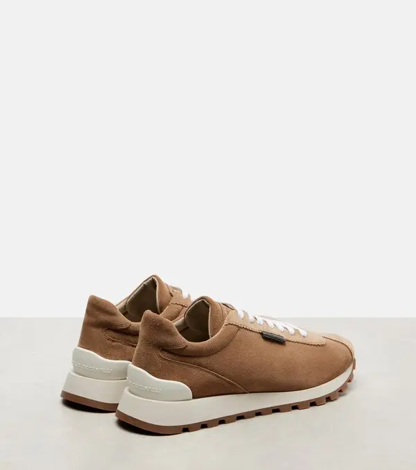 Brunello Cucinelli Monili Suede Sneakers