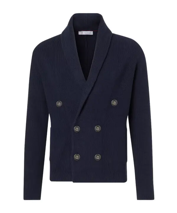 Brunello Cucinelli Double-breasted Cotton Cardigan