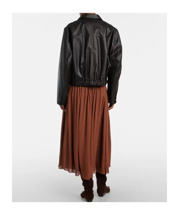 JOSEPH Gathered Midi Skirt
