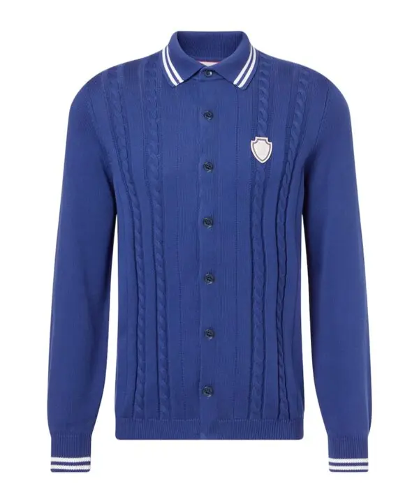 Brunello Cucinelli Cable-knit Embroidered Cotton Cardigan