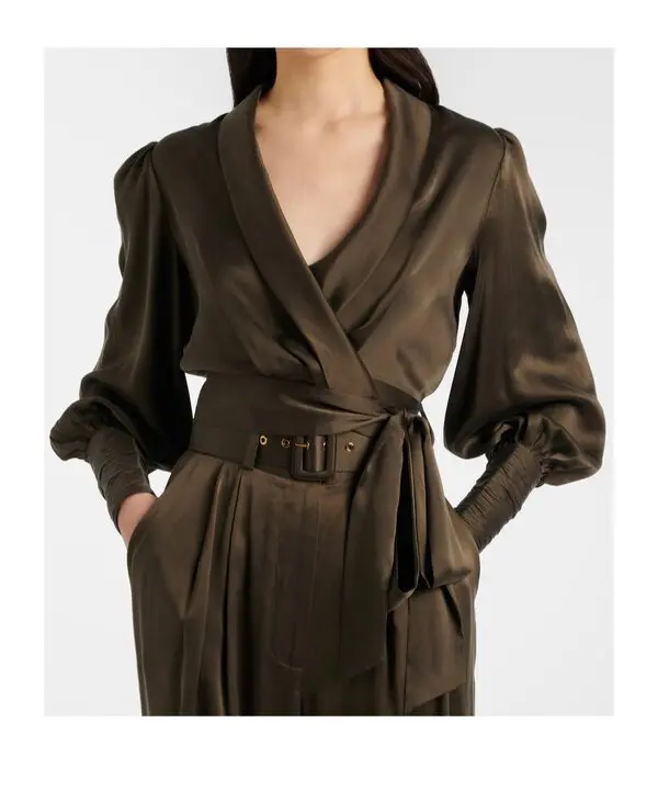 Zimmermann Silk Wrap Top