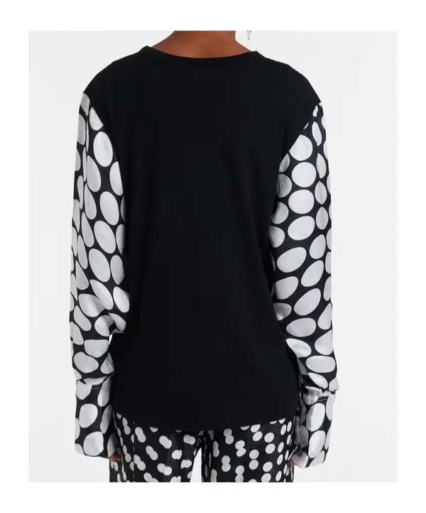 Dries Van Noten Polka-dot Cotton-blend Top