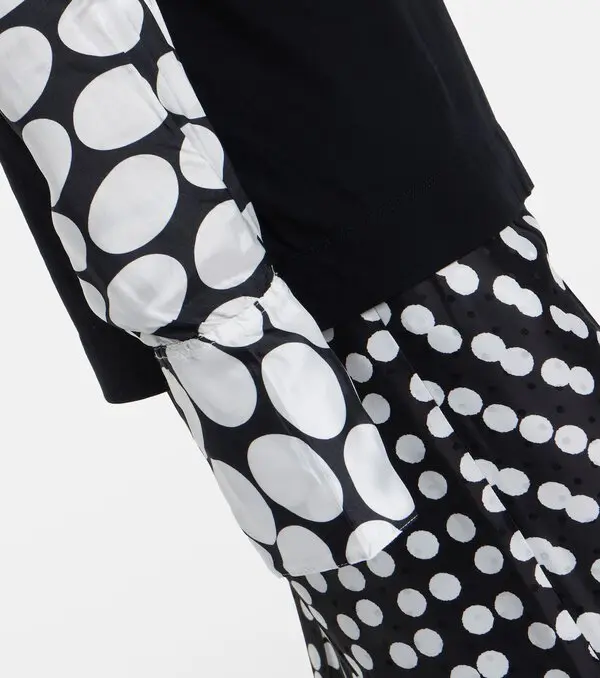 Dries Van Noten Polka-dot Cotton-blend Top