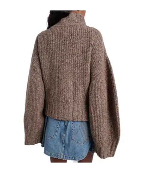 Attico Solid Color Casual Knitted Sweater