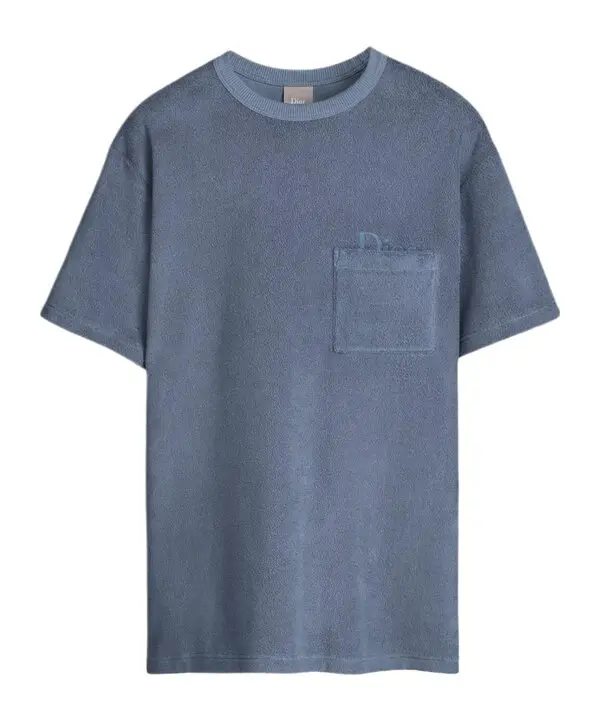 Dior T-shirt With Embroidery, Relaxed Fit - Blue