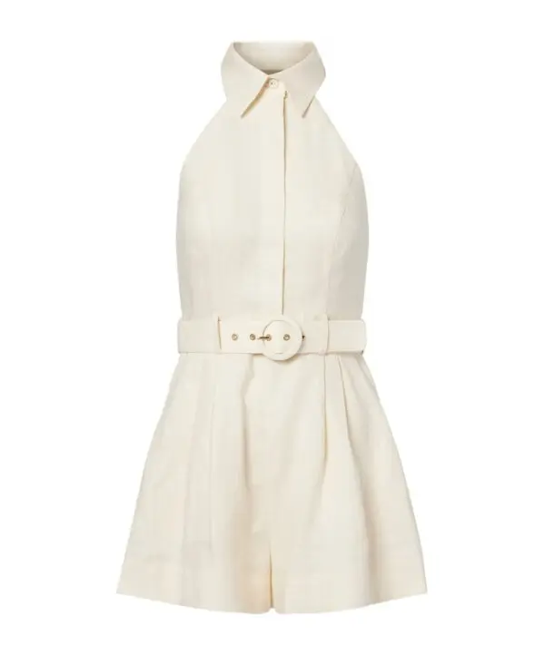 Zimmermann Awaken Halterneck Linen Romper