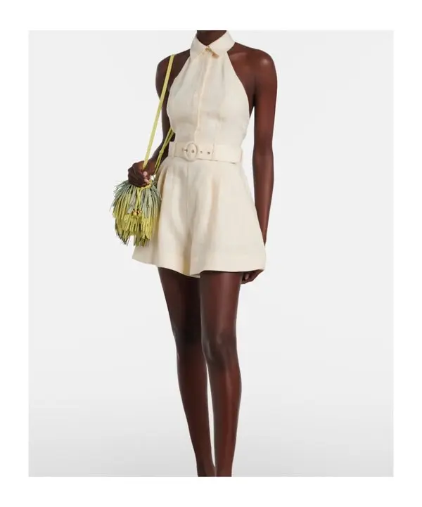 Zimmermann Awaken Halterneck Linen Romper