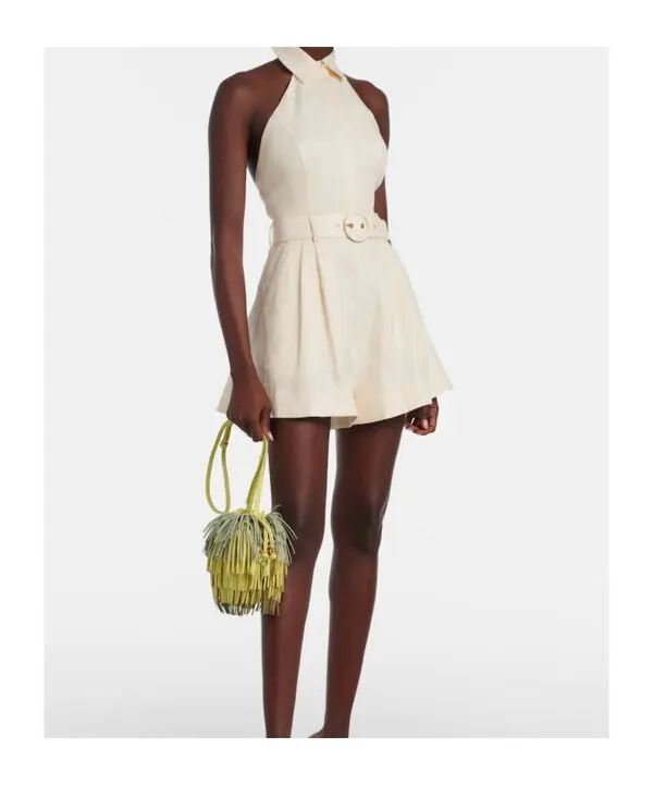 Zimmermann Awaken Halterneck Linen Romper