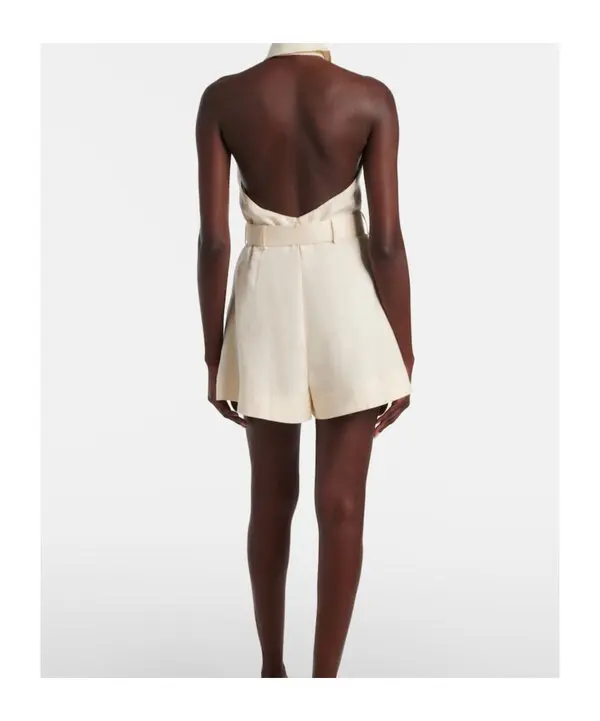 Zimmermann Awaken Halterneck Linen Romper