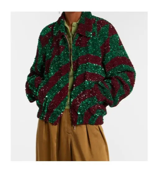Dries Van Noten Sequined Blouson Jacket