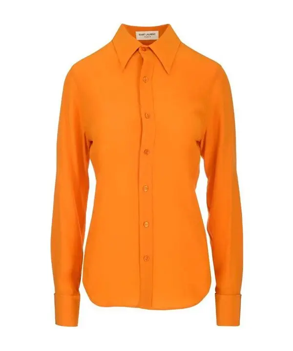Saint Laurent Long-sleeve Button-front Shirt