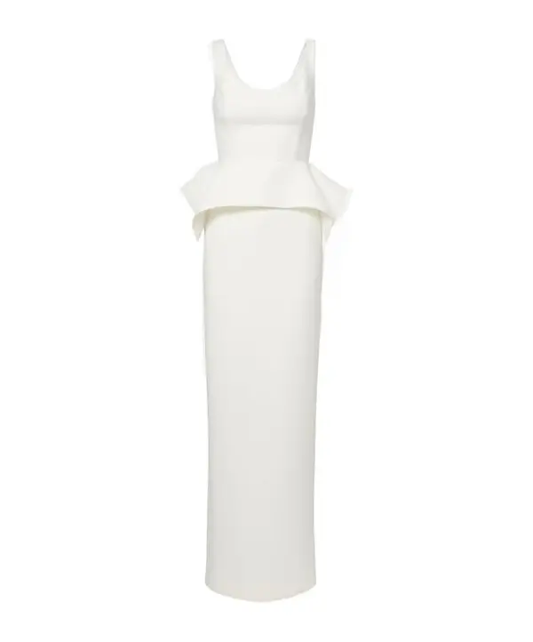 Roland Mouret Peplum Crêpe Gown