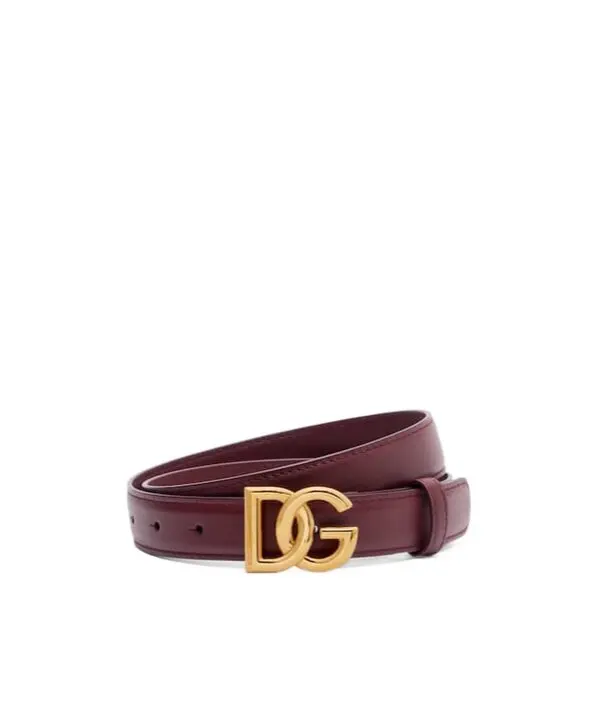 Dolce & Gabbana Dg Leather Belt - Red