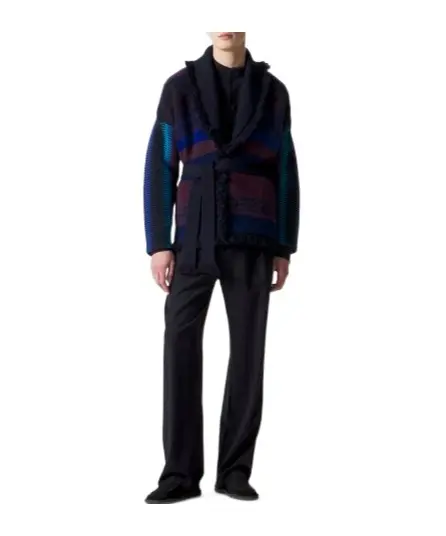 Giorgio Armani Knit Cardigan With Shawl Collar And Belt