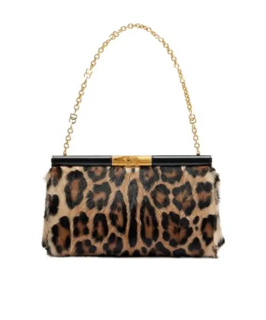 Dolce & Gabbana Leopard Print Underarm Bag