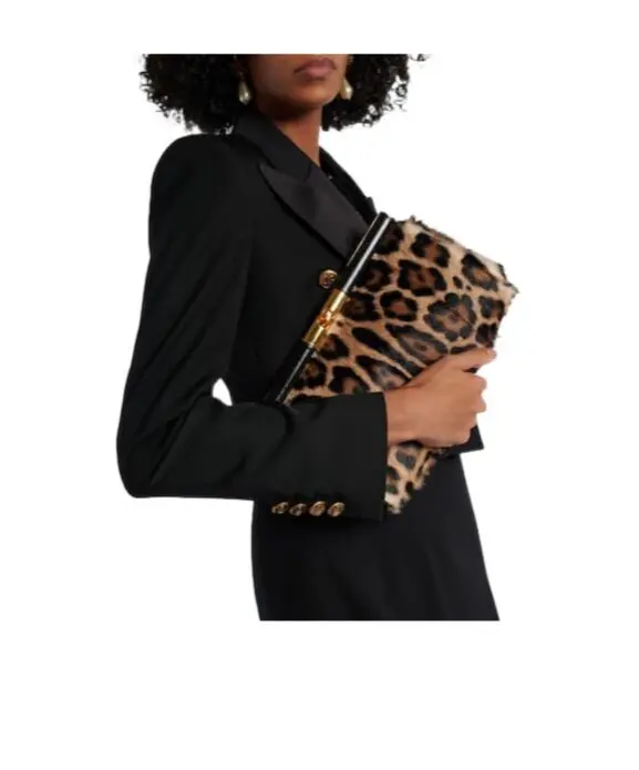 Dolce & Gabbana Leopard Print Underarm Bag