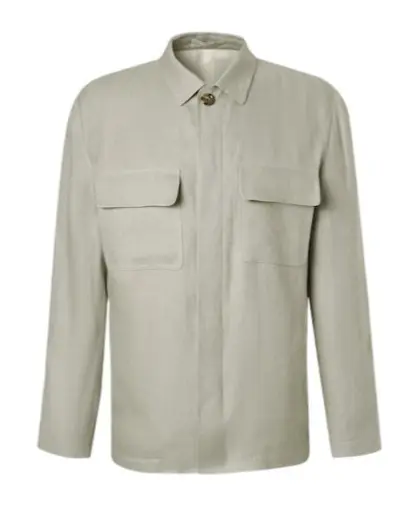 LARDINI Handmade Linen Suit - Gray