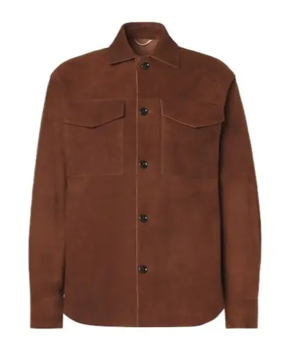LARDINI Suede Shirt Jacket