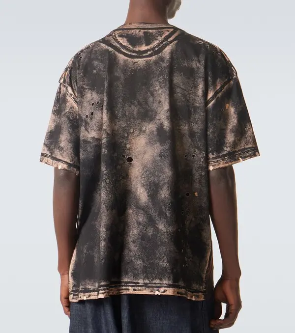 Acne Studios Embellished Printed Cotton Jersey T-shirt