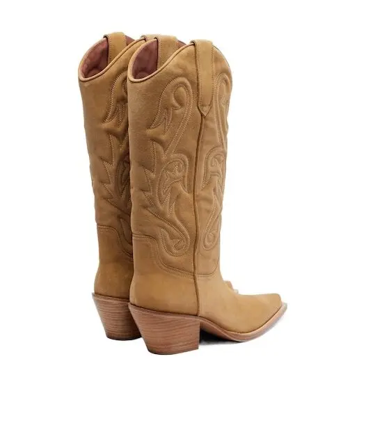 Paris Texas Suede Cowboy Boots