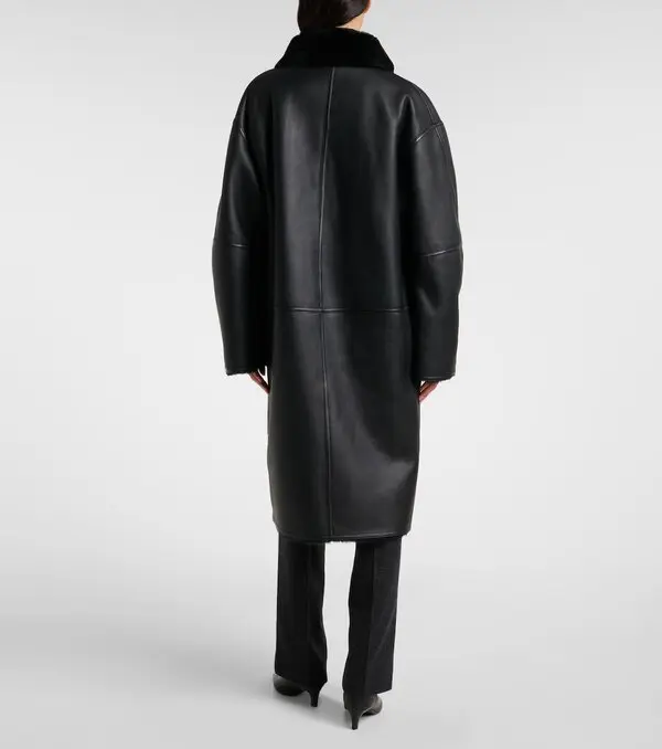 TOTEME Shearling-lined Leather Coat