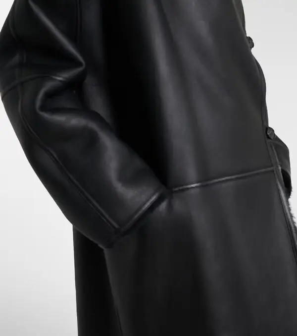 TOTEME Shearling-lined Leather Coat