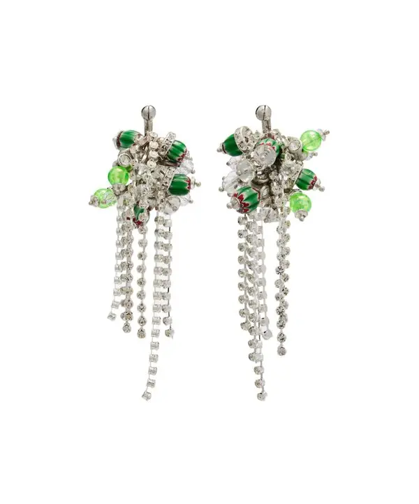 Dries Van Noten Crystal-embellished Drop Earrings