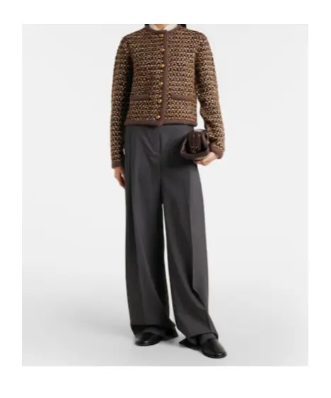 Altuzarra Conroy Tweed Jacket - Brown