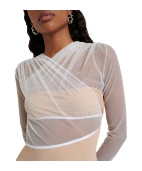 NENSI DOJAKA Sheer Bodysuit