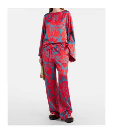 Dries Van Noten Floral Palazzo Pants