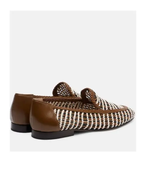 Veronica Beard Prilla Woven Leather Loafers