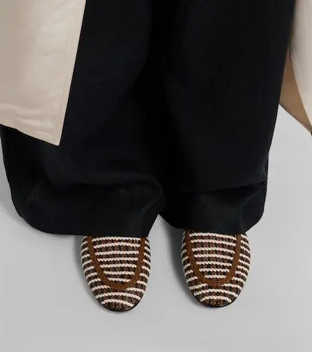 Veronica Beard Prilla Woven Leather Loafers