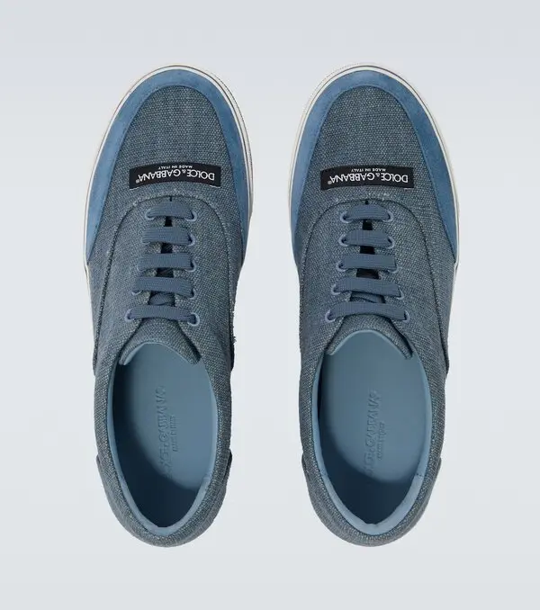 Dolce & Gabbana Suede-trimmed Sneakers