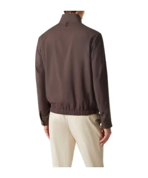 Canali High-neck Zip Jacket