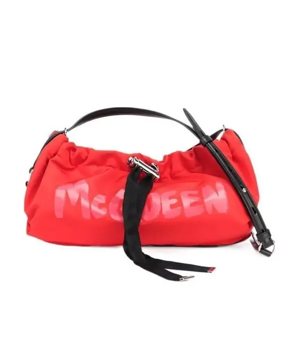 Alexander McQueen The Bundle Drawstring Bag - Red