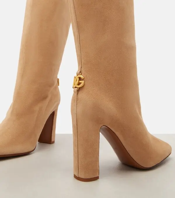 Dolce & Gabbana Suede Over-the-knee Boots