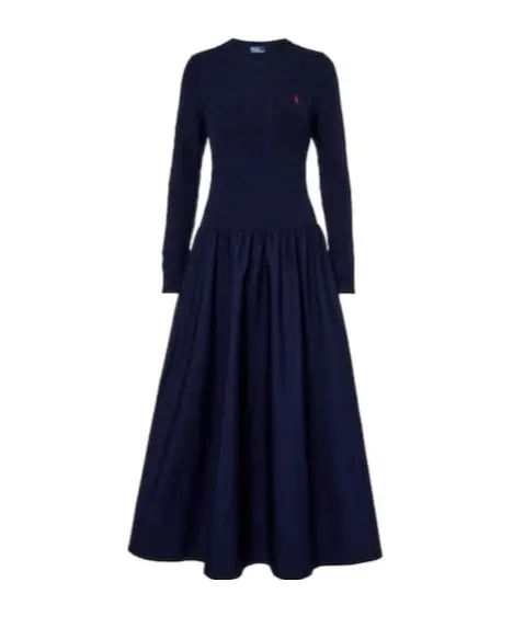 Polo Ralph Lauren Cable-knit Maxi Dress - Black