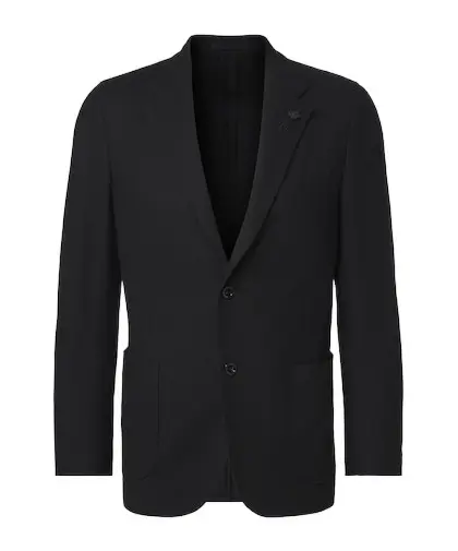 LARDINI Solid Cotton Blazer
