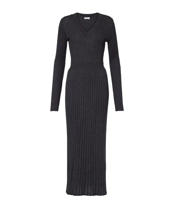 Brunello Cucinelli Long-sleeved Dress - Black