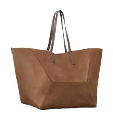 Brunello Cucinelli Bc Duo Large Suede Tote Bag