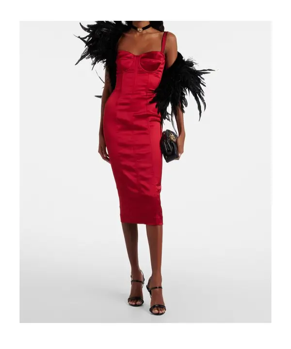 Dolce & Gabbana Satin Bustier Dress