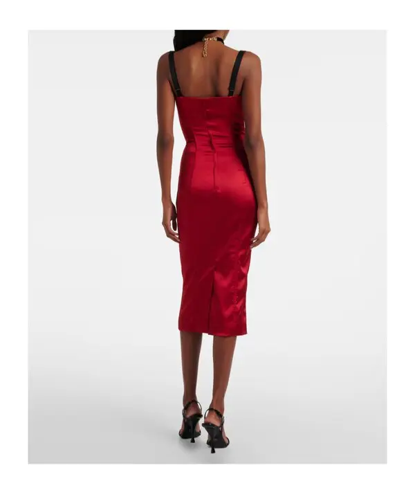 Dolce & Gabbana Satin Bustier Dress
