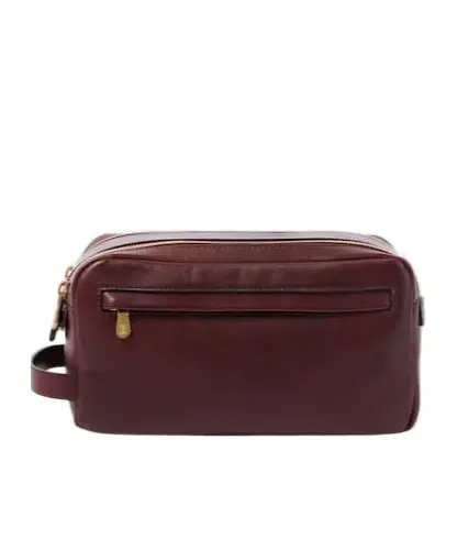 Brunello Cucinelli Leather Vanity Bag - Brown