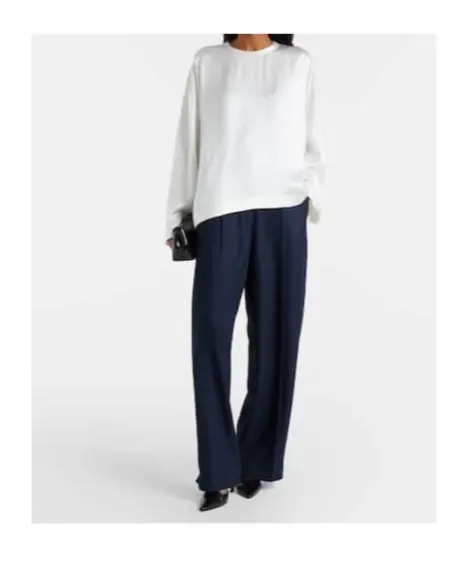 TOTEME Flannel Wide-leg Pants