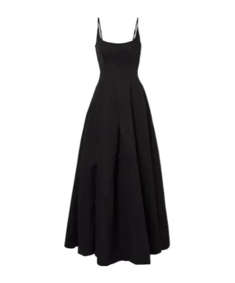 Staud Joy Cotton-blend Gown - Black
