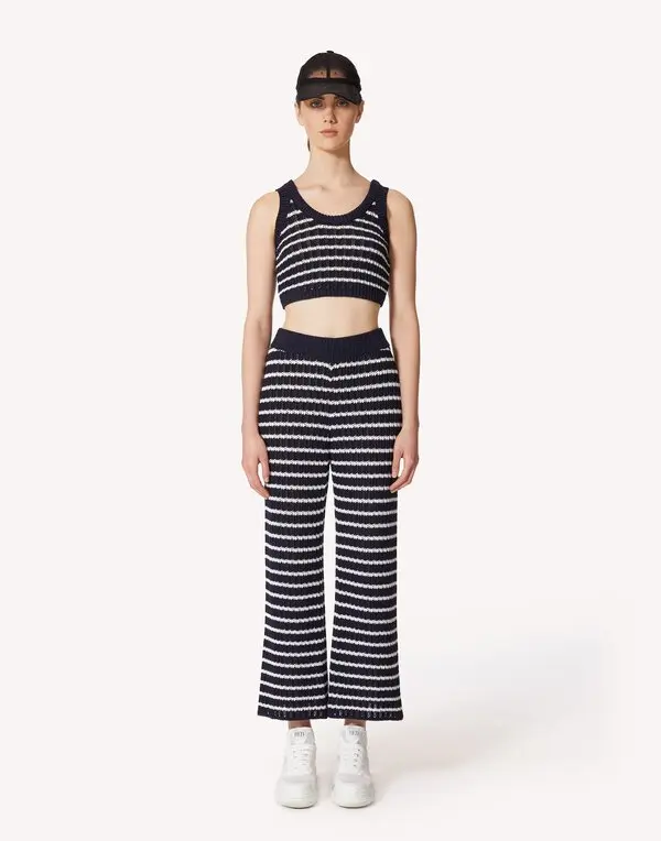 Red Valentino Cropped Knit Top