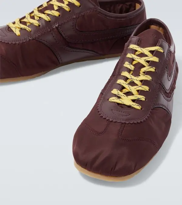 Dries Van Noten Leather-trimmed Sneakers