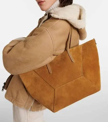Brunello Cucinelli Duo Large Suede Tote Bag